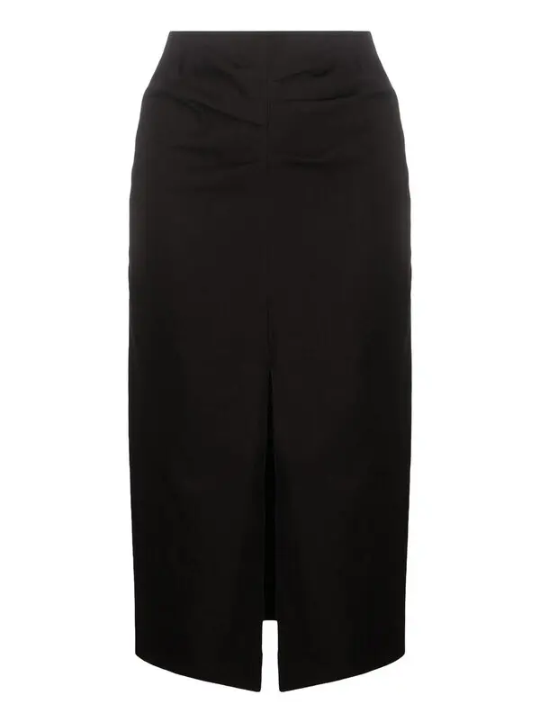 Isabel Marant Box-pleat Pencil Skirt - Black