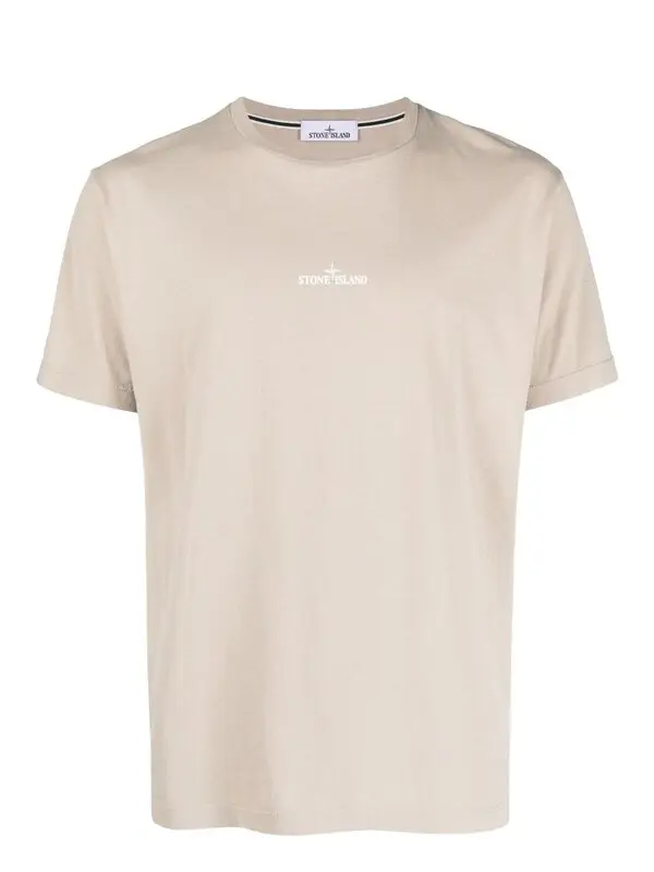Stone Island Logo-print T-shirt - Neutrals