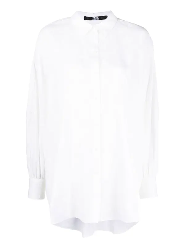 Karl Lagerfeld Long-sleeve Monogram Shirt - White