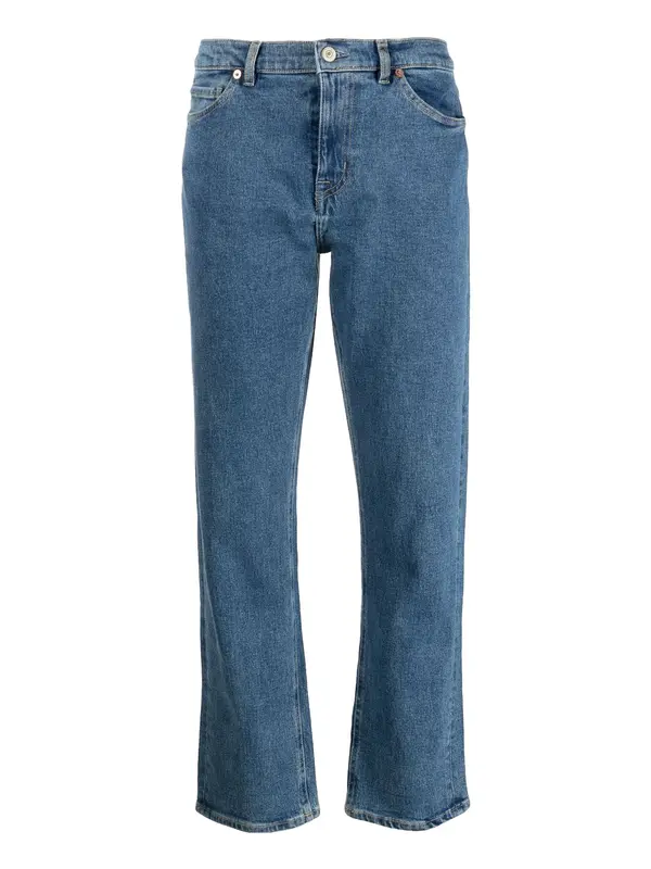 Paul Smith Mid-rise Cropped Jeans - Blue