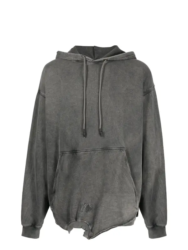 44 LABEL GROUP Logo-print Hoodie - Grey