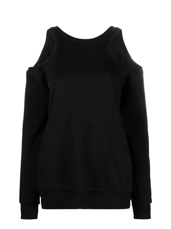 IOANA CIOLACU Backless Cut-out Sweatshirt - Black
