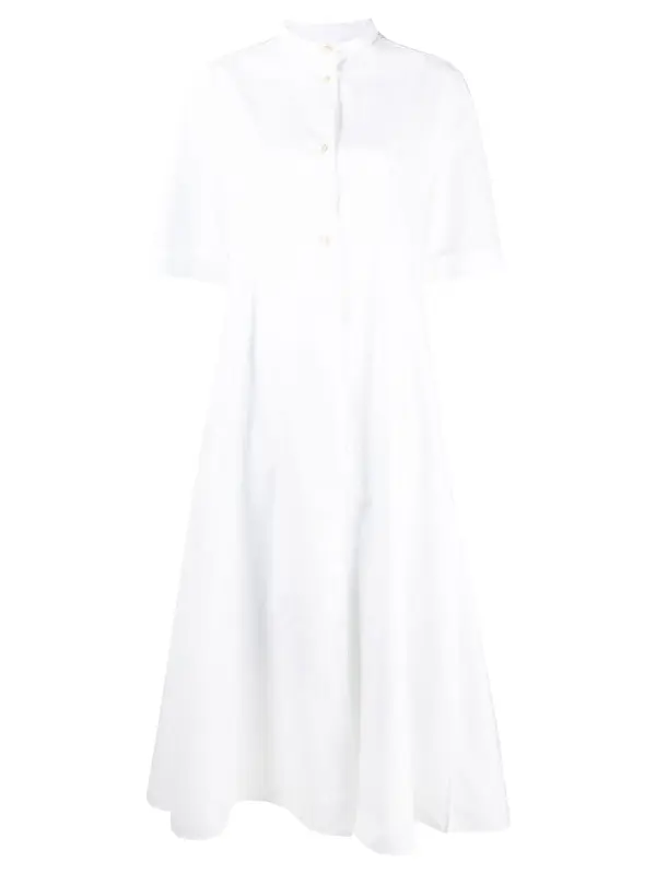JIL SANDER Cotton Shirt Dress - White