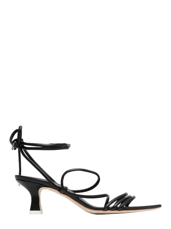 3JUIN Pointed-toe 65mm Sandals - Black