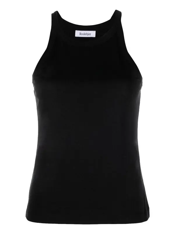 Rodebjer Lyocell-cotton Racerback Tank Top - Black