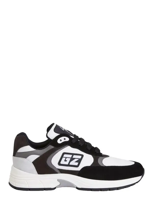 GIUSEPPE ZANOTTI Panelled Low-top Sneakers - Black
