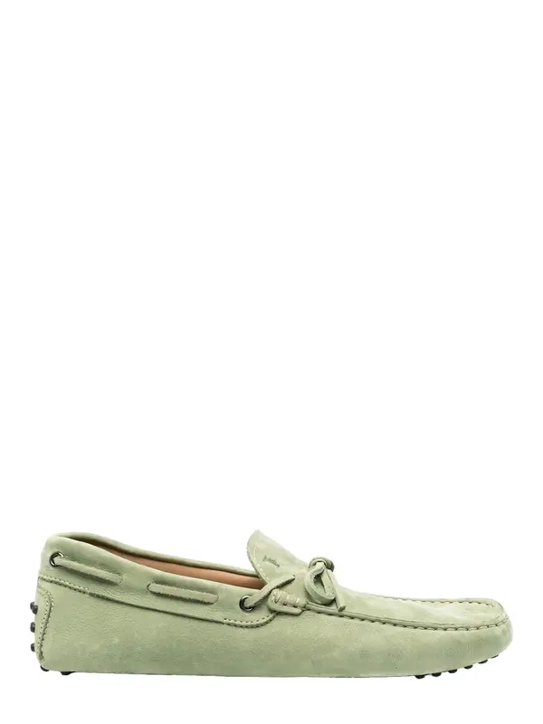 TOD'S Gommino Suede Loafers - Green