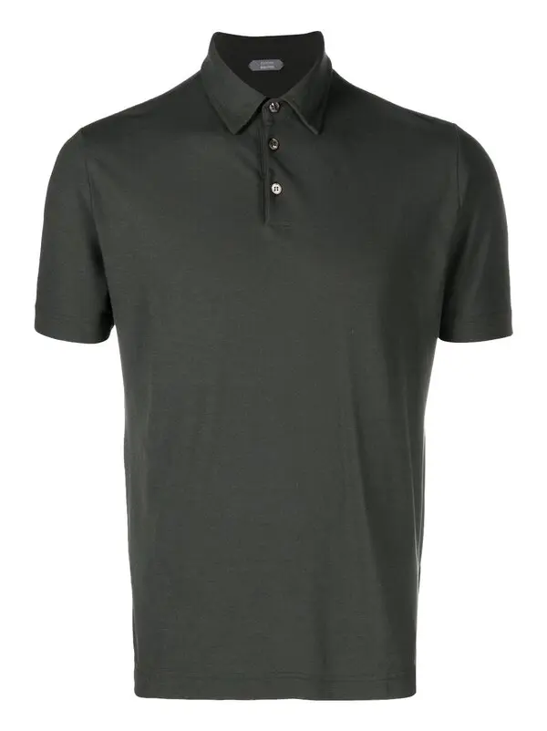 ZANONE Ice Cotton Polo Shirt - Green