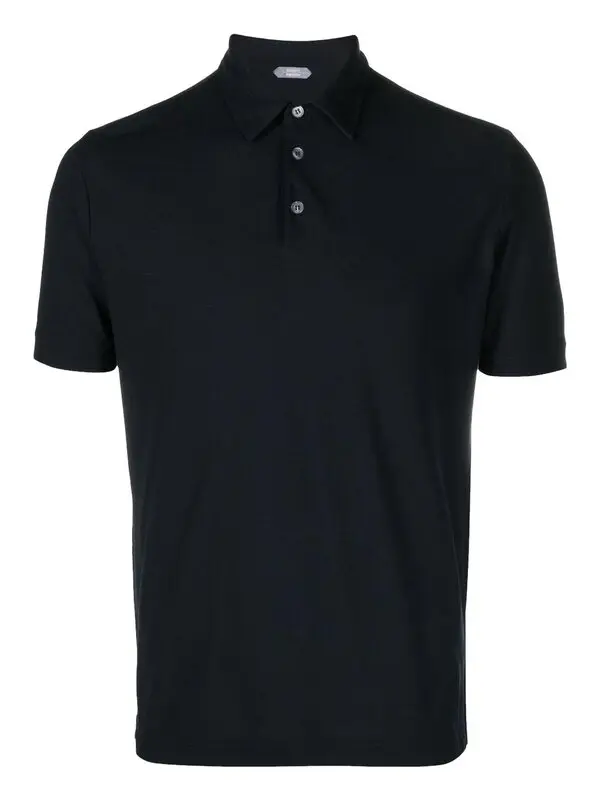 ZANONE Ice Cotton Polo Shirt - Blue