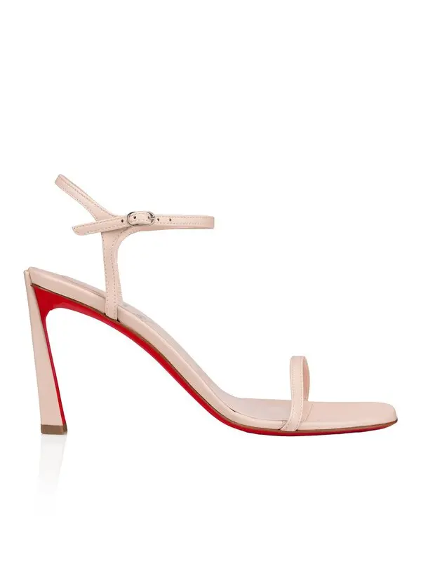CHRISTIAN LOUBOUTIN Condora 85mm Leather Sandals - Neutral
