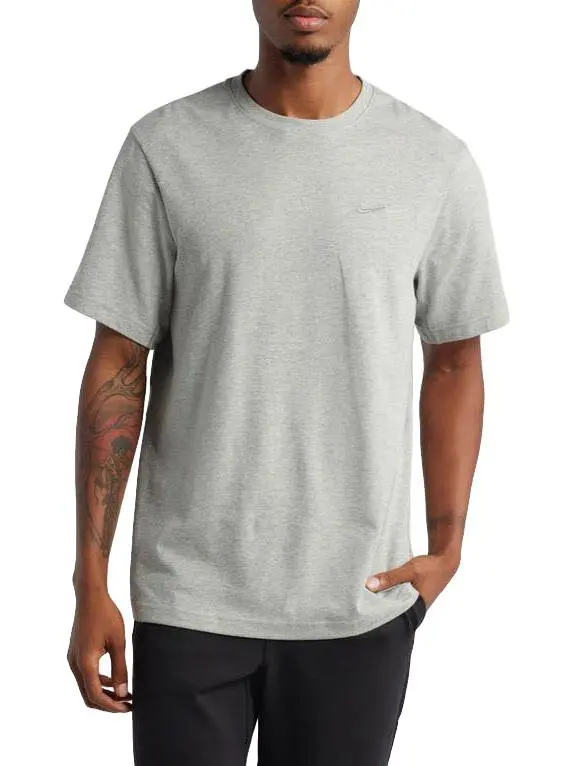 Nike Primary Training Dri-fit Short Sleeve T-shirt - Grey Heather/smoke Grey