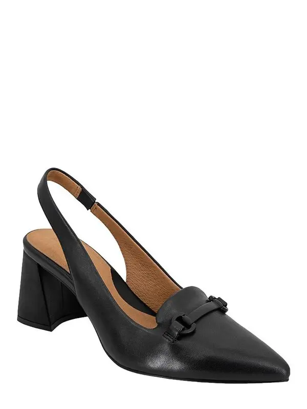 KENNETH COLE Dionne Pointed Toe Slingback Pumps - Black
