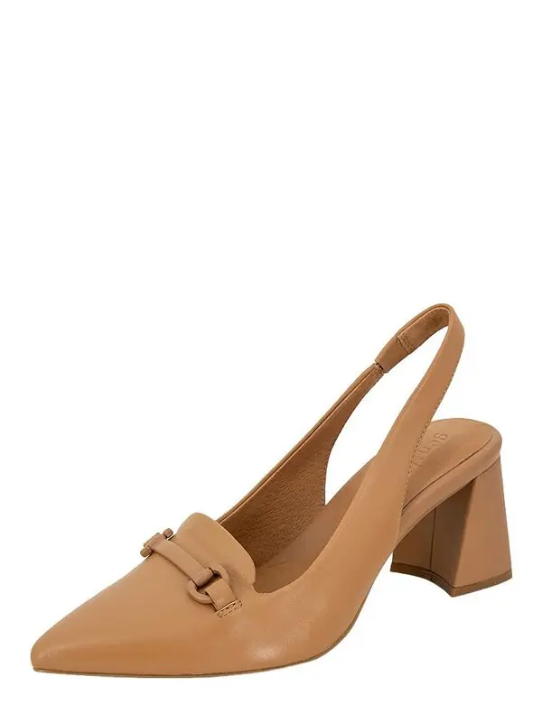 KENNETH COLE Dionne Pointed Toe Slingback Pumps - Camel