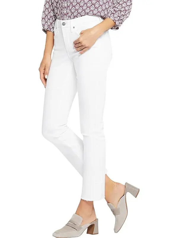 NYDJ Sheri High-rise Ankle Skinny Jeans - Optic White