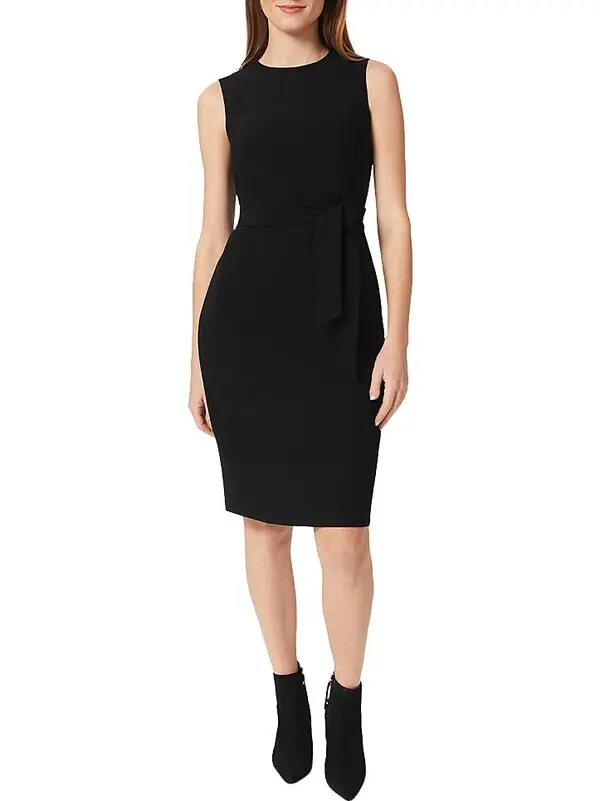 HOBBS LONDON Mel Tie Waist Dress - Black