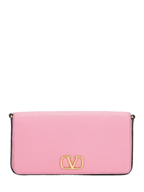 Valentino Garavani V Logo Signature Shoulder Bag - Candy Rose