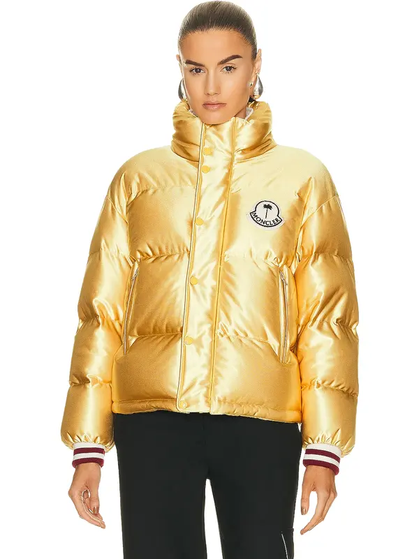 Moncler X Palm Angels Keon Padded Jacket - Gold