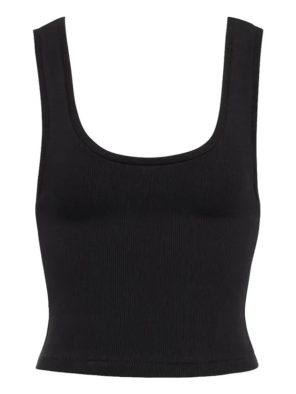 Wardrobe.NYC Ribbed-knit Tank Top - Black