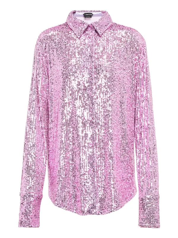 TOM FORD Sequined Shirt - Pink