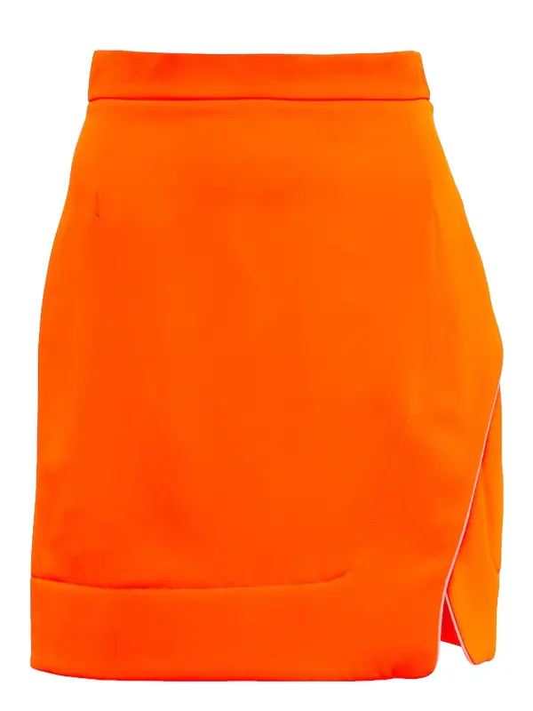 VIVIENNE WESTWOOD High-rise Crêpe Miniskirt - Orange