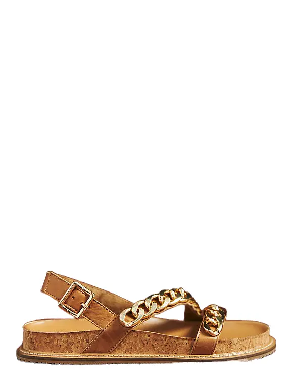 KELSI DAGGER BROOKLYN Slingback Sandals - Beige