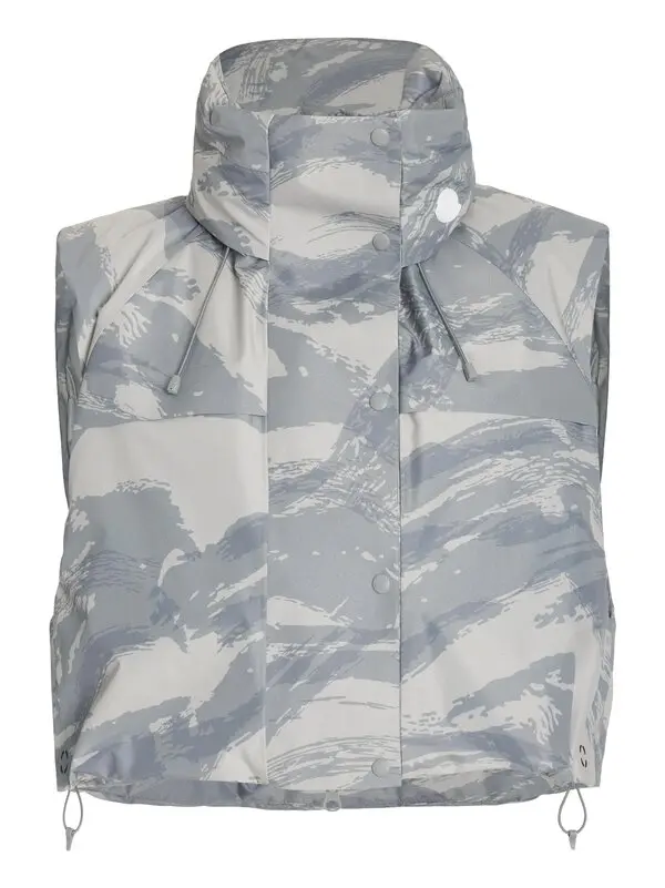 Moncler 4 Hyke Vanilis Cropped Vest - Print