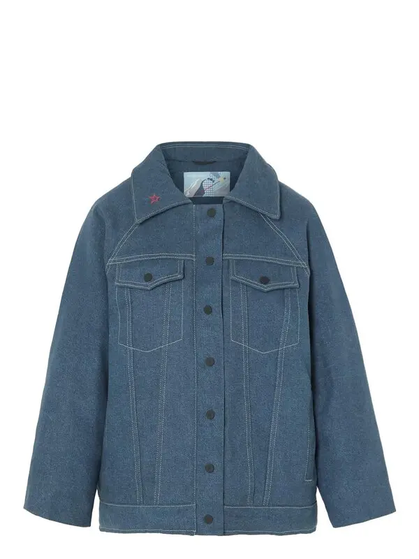 Perfect Moment Corentine Embroidered Denim Jacket - Blue