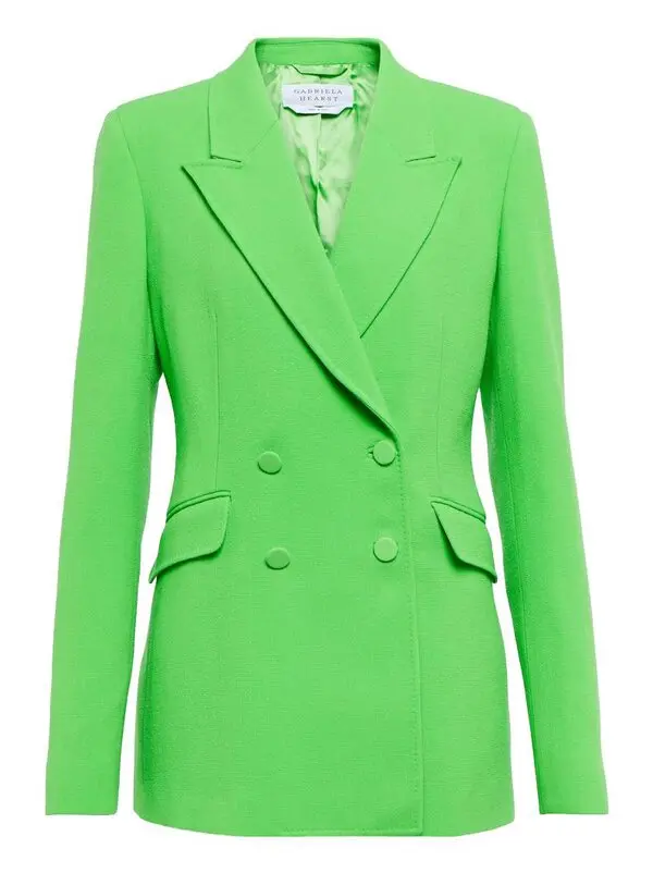 Gabriela Hearst Stephanie Double-breasted Blazer - Green