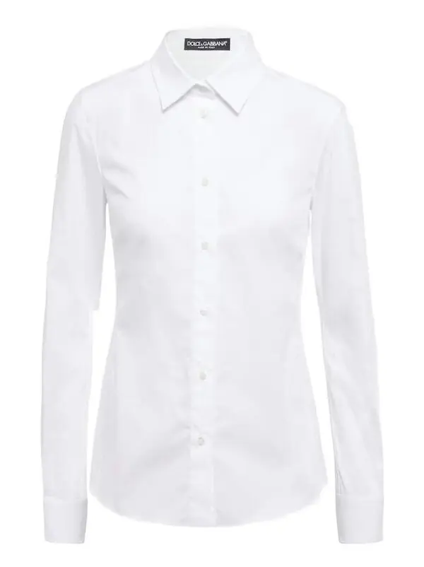 Dolce & Gabbana Cotton Poplin Shirt - White