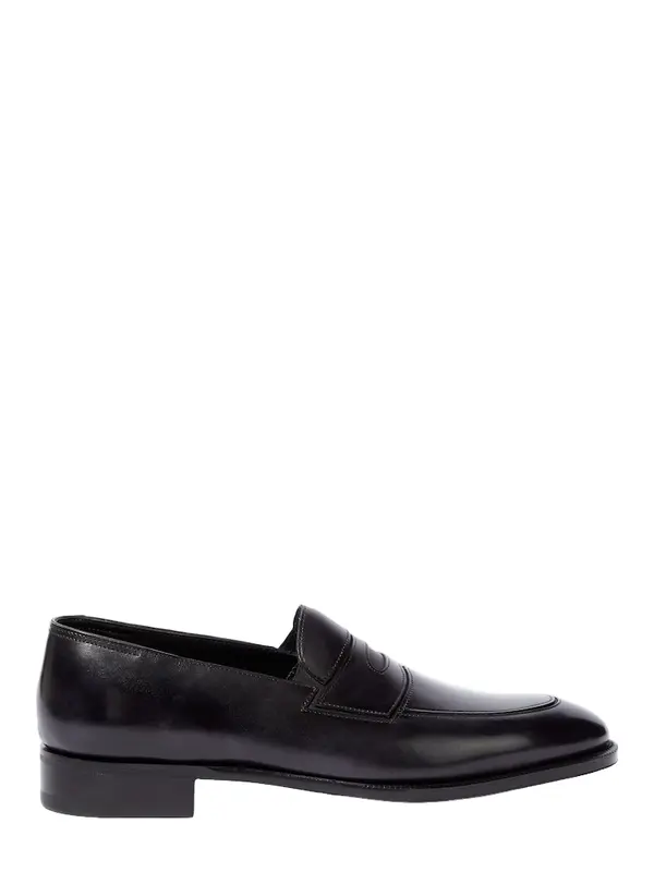John Lobb Montgomery Leather Loafers - Black
