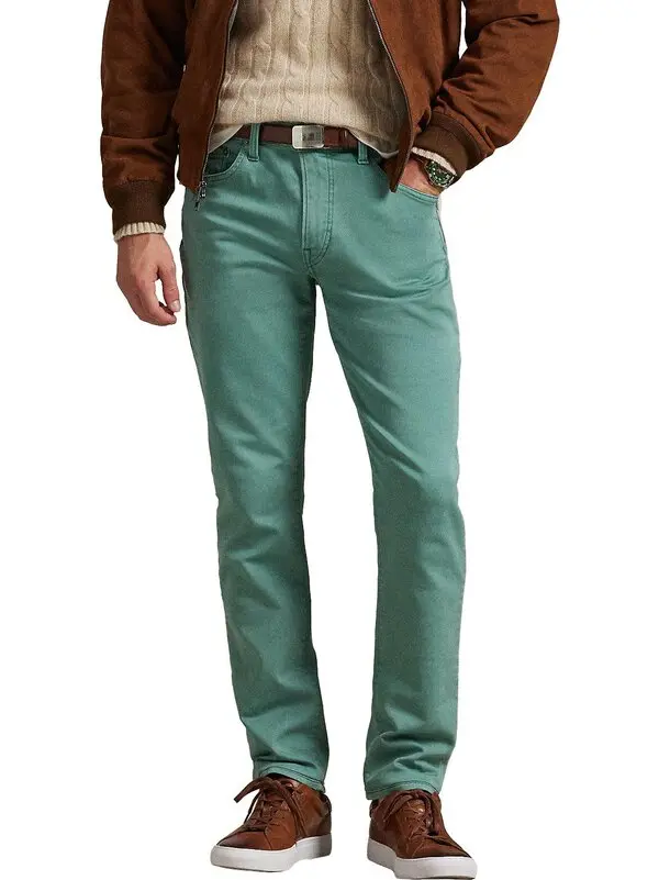 Ralph Lauren Sullivan Slim Knitlike Chino Pant - Greenscape