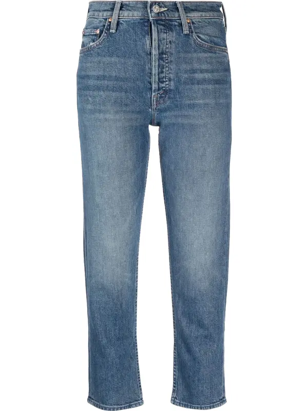 MOTHER The Tomcat Cropped Jeans - Blue