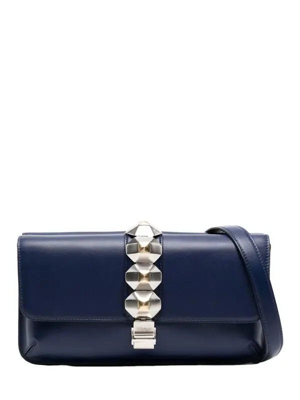 Ports 1961 Geometric Detail Shoulder Bag - Blue
