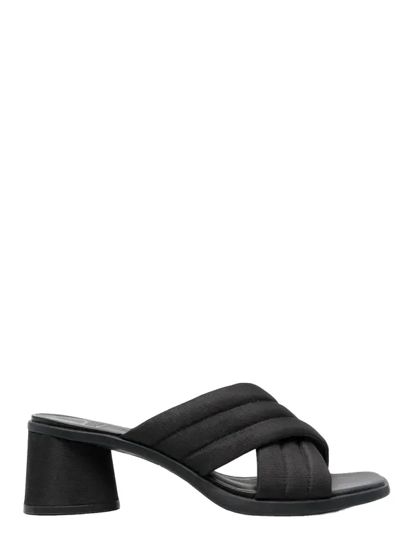 Camper Kiara 60mm Crossover-strap Sandals - Black