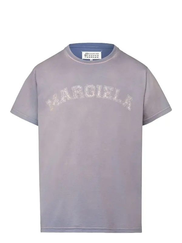 MAISON MARGIELA Logo-print T-shirt - Purple