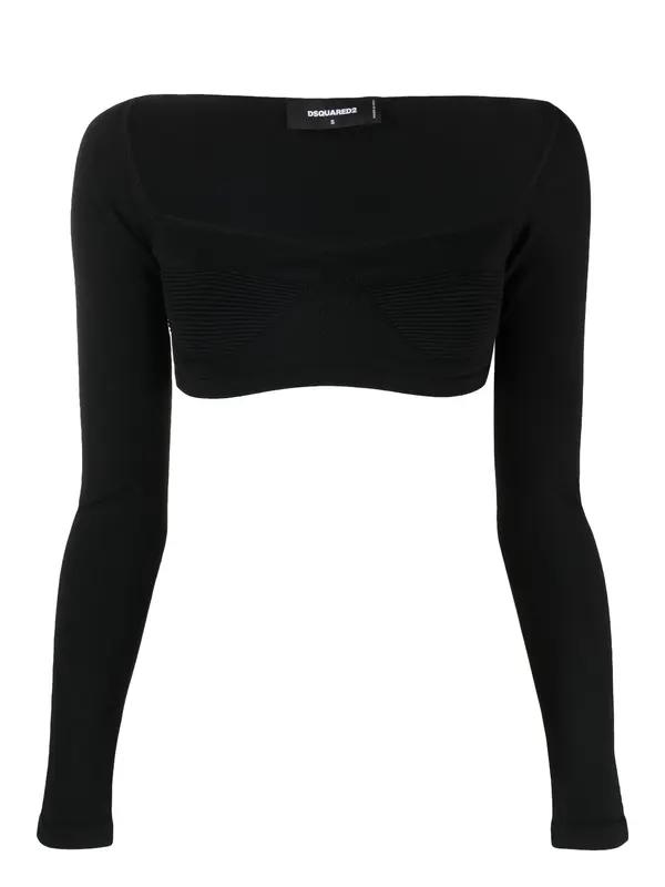 Dsquared2 Long-sleeve Knit Top - Black