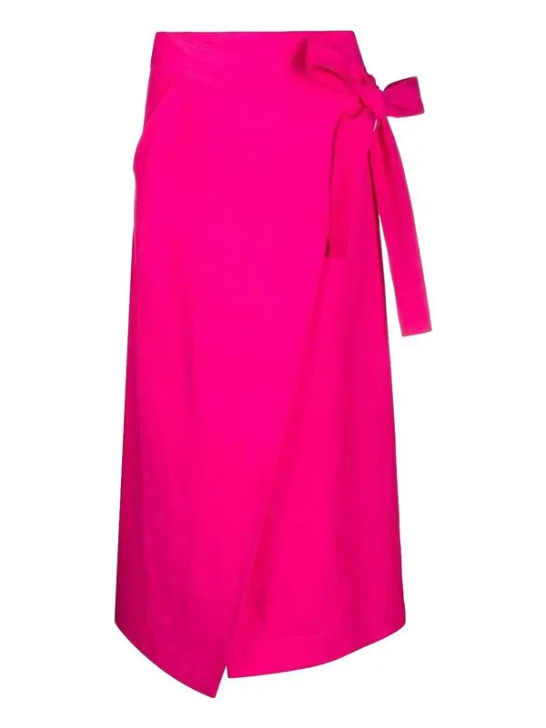 P.a.r.o.s.h Wrap Midi Skirt - Pink