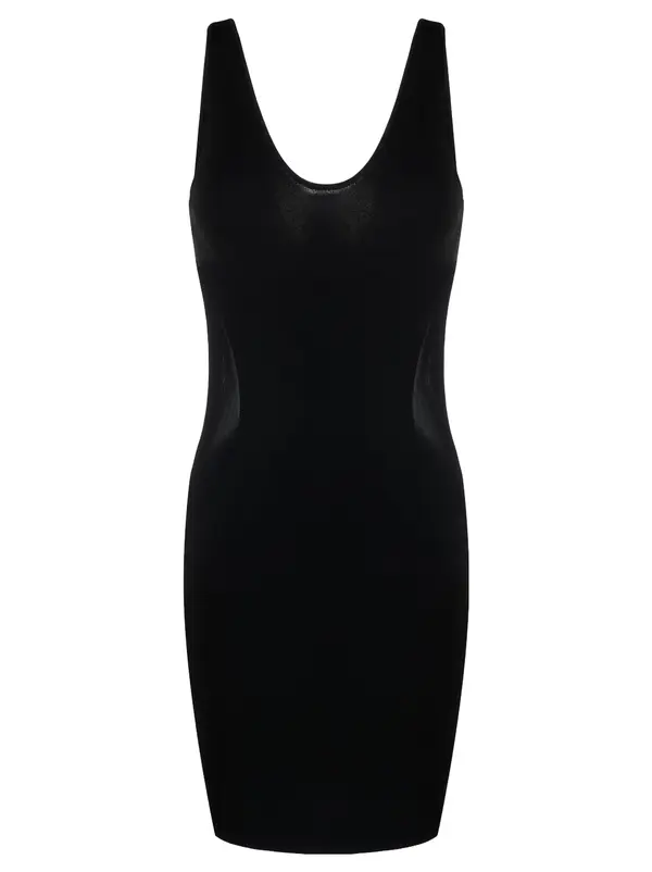 Stella McCartney Scoop-neck Knit Minidress - Black