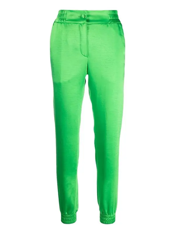 Philipp Plein Tapered Satin Track Pants - Green