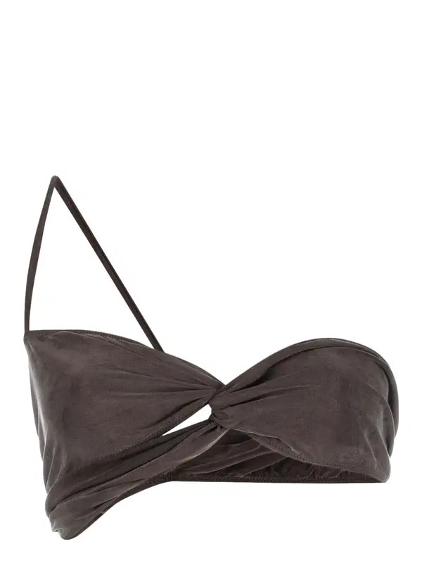 Jacquemus Le Bandeau Asymmetric Top - Brown