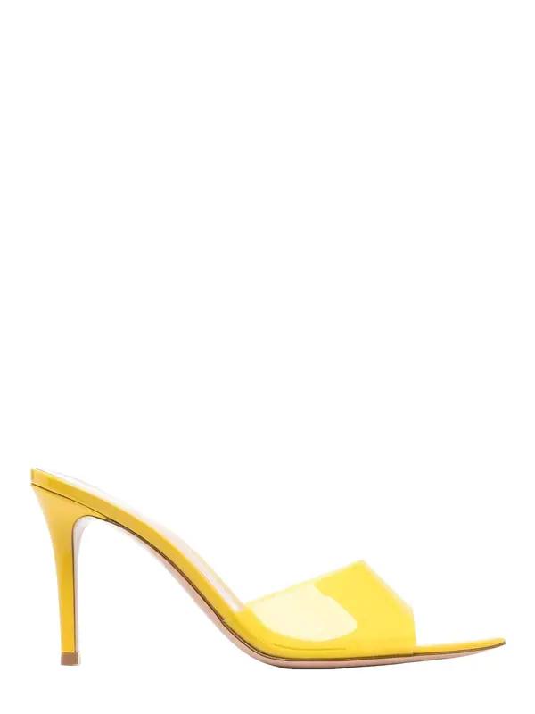 GIANVITO ROSSI Elle 85mm Transparent Sandals - Yellow