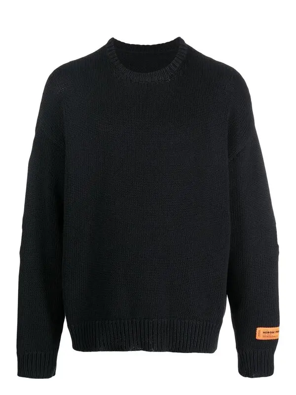 Heron Preston Intarsia Knit Jumper - Black
