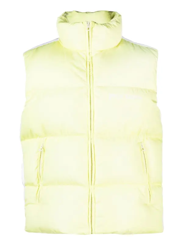 Palm Angels Zip-fastening Padded Vest - Yellow