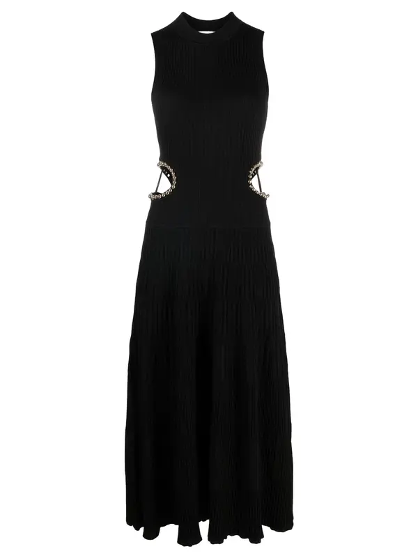 Simkhai Cut-out Knitted Dress - Black