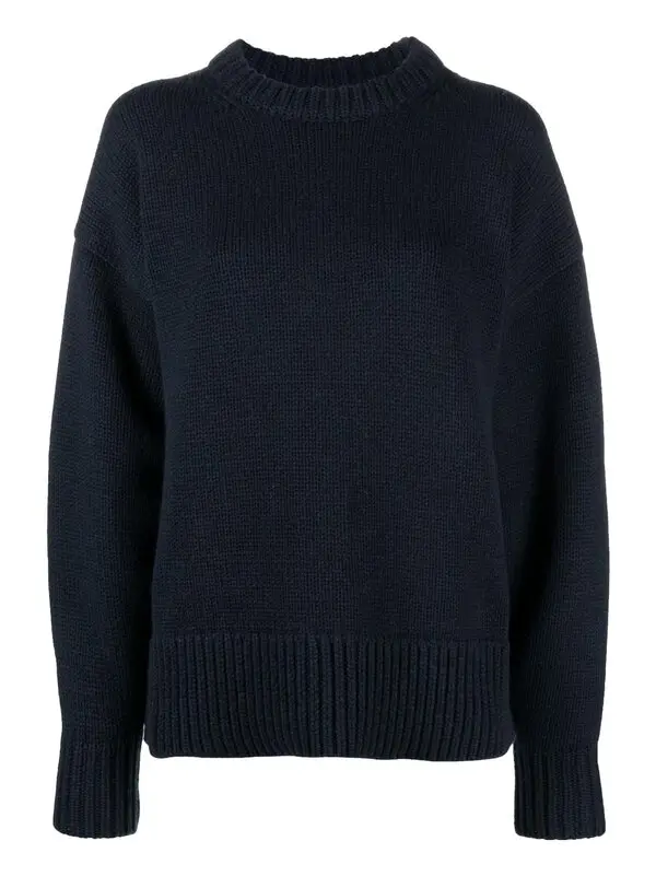 THE ROW Puff-sleeved Knit Sweater - Blue