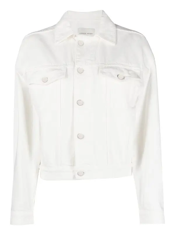 Loulou De Saison Long-sleeved Denim Jacket - White