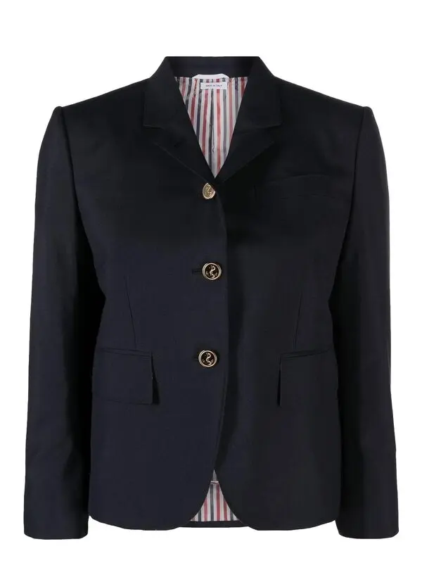 Thom Browne Shrunken-fit Cropped Blazer - Blue