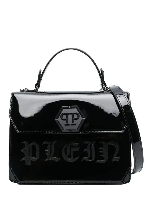 Philipp Plein Patent-leather Tote Bag - Black