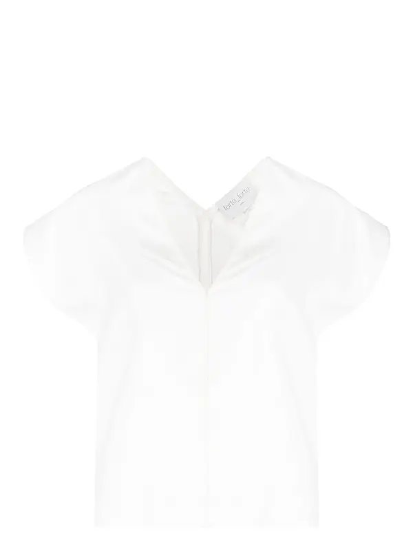 FORTE_FORTE Side Slit Detail Blouse - White