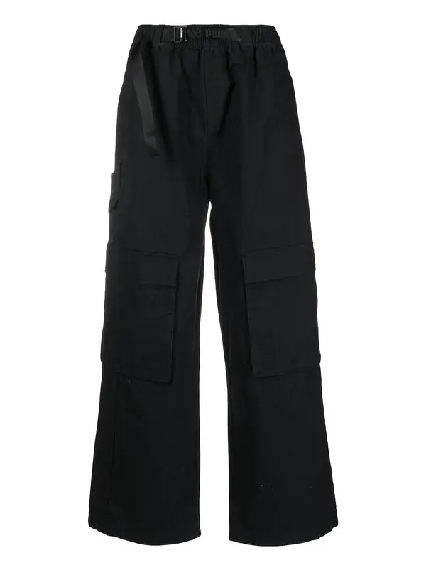 PUMA Wide Leg Cargo Trousers - Black